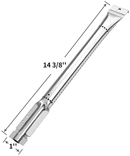 Htanch PN8531 (5-Pack) SA5491(5-Pack) 14 5/8" Heat Plate and Burner,Carryover Tubes Replacement for Charbroil 463440109, 463230515, 463230514, 463230513, 463230512, 463230511, 463230510, 463226514