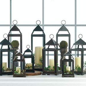 Bronze Modern Candle Lantern - 18 inches