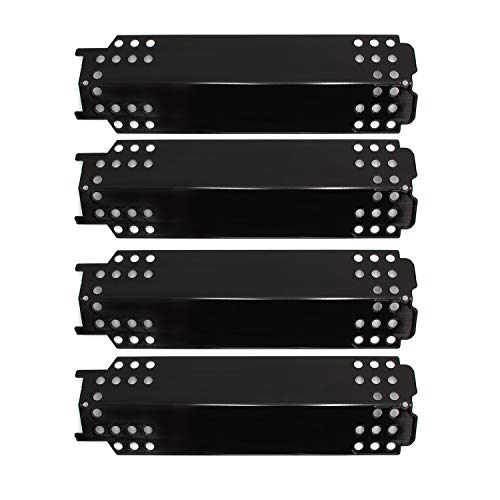 Hongso PPC0014 (4 Pack) Porcelain Steel Heat Plate Shields Replacement for Charbroil 463436215 463436214 463436213, Thermos 466360113 Gas Grill, G432-0096-W1