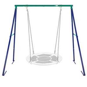 vivohome metal frame full steel swing stand, hold up to 440 lbs, saucer swing not included