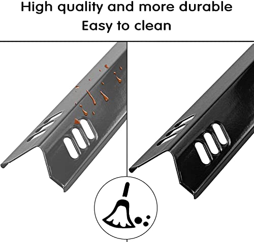 Hisencn 16 1/4 In Grill Grates Burner Tube and Heat Plate for DGF510SBP, BY15-101-001-02, GBC1461W, GBC1462W-C, GBC1555W-C, GBC1562W-C, BH13-101-099-01, BH15-101-099-02, GBC1362W, GBC1562W, BH14-101-0