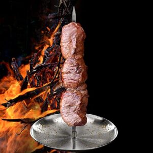 PIQUEBAR Vertical Skewer Brazilian Barbecue Al Pastor Skewer Stand for Roasting Meat Steak Whole Chicken Sausage