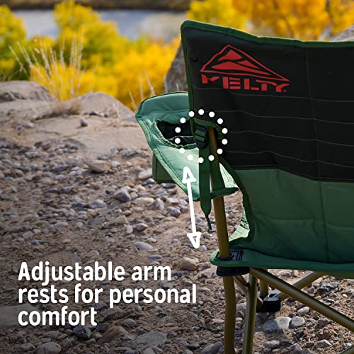 Kelty Low Loveseat Camping Chair – Portable, Folding Chair for Festivals, Camping and Beach Days, Dark Shadow/Navy