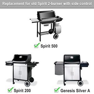 SHINESTAR Grill Grates for Weber Genesis Silver A, Spirit E-210, Spirit 500, Spirit 200 Series(Side-Mounted Control), 15 x 11.3 Inch, 2-Pack