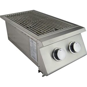 rcs built-in propane gas stainless steel double side burner