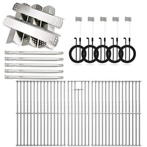 uniflasy cooking grates burner heat plate ignitor wire ignition for nexgrill 720-0882a evolution infrared plus 5-burner stainless steel gas grills replacement parts cooking grids with side burner