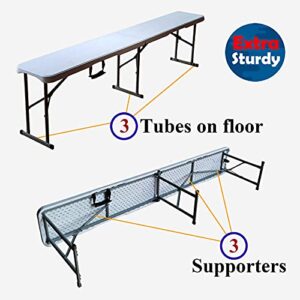 Generic 2Pack 6ft Folding Bench Heavy Duty for Garden Picnic BBQ Party Camping Dining Seat