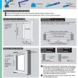 FF Systems | System F3 - Access Panel | Removable | Tile Application | 5/8" Drywall (12" X 12")