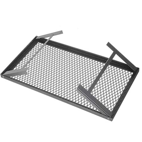 Folding Campfire Grill with Legs, Portable Camp Grill Grate, over Fire Camping Grill, for Outside Picnic BBQ