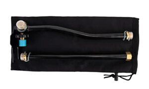 camco 51096 propane distribution post with storage bag, black