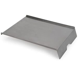 stanbroil steel drip pan heat baffle replacement for traeger pellet smoker grill, newer lil' tex, lil' tex elite, lil' tex pro, pro series 22 bac-012