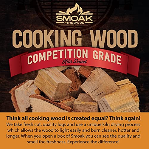 Smoak Firewood’s Cooking Wood Chunks (Competition Grade) USDA Certified for Smoking, Grilling or Barbequing (Pecan 25-30lbs 1728 Cubic in.)