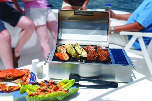 Kenyon B70082 Floridian All Seasons Portable Stainless Steel Electric Grill, 120V