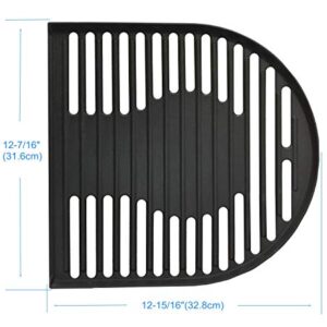 BBQ Grill Cast Iron Cooking Grate Griddle Combo for Coleman Roadtrip X-Cursion, LX, LXE, 285 Grills, Compatible with Swatop Accessories, 2-Pack