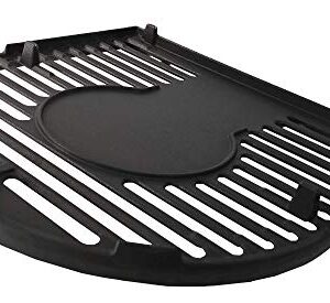 BBQ Grill Cast Iron Cooking Grate Griddle Combo for Coleman Roadtrip X-Cursion, LX, LXE, 285 Grills, Compatible with Swatop Accessories, 2-Pack