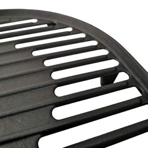 BBQ Grill Cast Iron Cooking Grate Griddle Combo for Coleman Roadtrip X-Cursion, LX, LXE, 285 Grills, Compatible with Swatop Accessories, 2-Pack