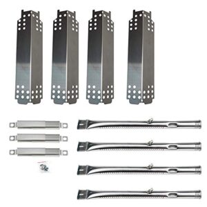 votenli spc00a (4-pack) s1484a (4-pack) 15" heat plates and burner and crossover tubes for charbroil 463436215, 463436214, 463436213, 466334613, 466342014, 466436213, 466436513, 467300115 grill