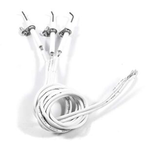 Replace parts 3-Pack Ceramic Electrode and 3-Pack Igniter Wire, Replacement for Select Gas Grill Models by Aussie, BBQ Grillware and Others