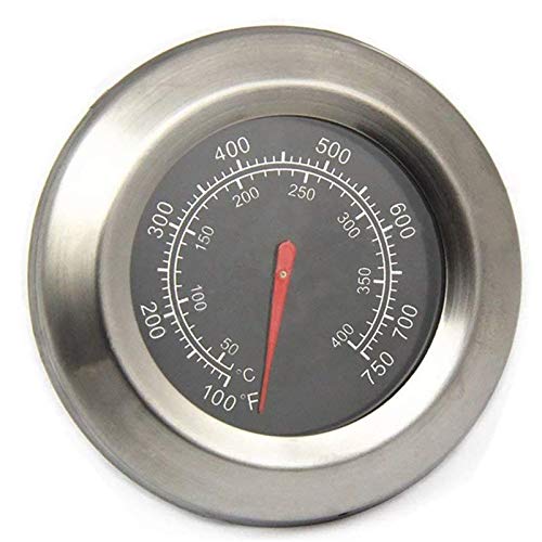 BBQ-Element Grill Thermometer Temperature Gauge Replacement Parts for Master Forge BG179A, MFA350CNP, Temp Gauge Heat Indicator for Outdoor Gourmet FSOGBG3002, Backyard Grill and Other Grill Model.