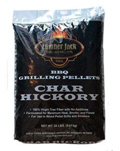 lumber jack char hickory bbq grilling pellets - 20 lbs.