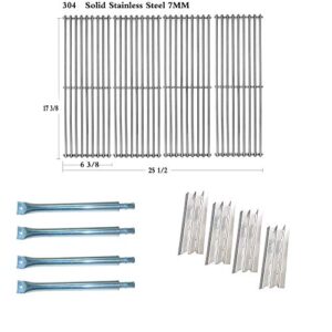 htanch sn6021 (4-pack) sa1081 (4-pack) replacement parts for broil king baron 320, 340, 420, 440, 490 9211-64, 9211-67, 9215-54, 9215-57, 9215-64, 9215-67, 9221-54 grill burner,heat plates,grates