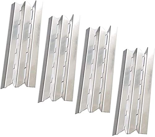 Htanch SN6021 (4-Pack) SA1081 (4-Pack) Replacement Parts for Broil King Baron 320, 340, 420, 440, 490 9211-64, 9211-67, 9215-54, 9215-57, 9215-64, 9215-67, 9221-54 Grill Burner,Heat Plates,Grates