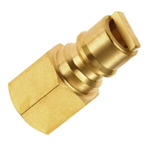 ANPTGHT Propane Brass Quick Connect Fitting Adapter Female Plug x 3/8' NPT Natural and Propane Gas Hose Plug for RV BBQ