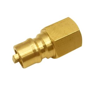 ANPTGHT Propane Brass Quick Connect Fitting Adapter Female Plug x 3/8' NPT Natural and Propane Gas Hose Plug for RV BBQ