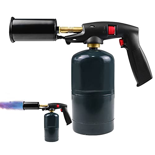 Upgraded Propane Grill Torch, MAPP Cooking Torch,  MAP-Pro BBQ Tool with Flame Adjustment Switch, Ideal for Steak Grill Torch, Charcoal Starter and Bonfire Igniter,(Butane/Propane Tank Not Included) 