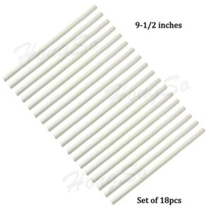 Hongso 9.5" Long Grill Ceramic Rods Replacement for DCS Grill 30 36 48 Inch Gas Grills (bga/Bgb/Bgc Series) CR123-18 18-Pk