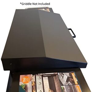 Backyard Life Gear Hinged Lid for 4-Burner Member's Mark Griddle from Sam's Club - Black NOT Included, Fits 36 inch 4-Burner Member's Mark Griddle (36HC-BL)