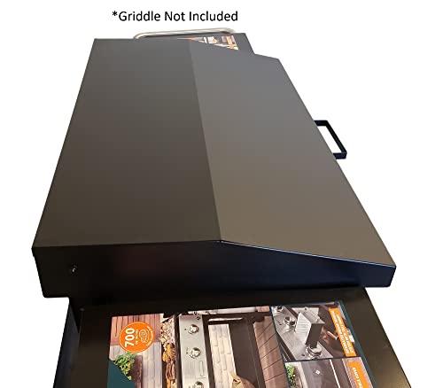 Backyard Life Gear Hinged Lid for 4-Burner Member's Mark Griddle from Sam's Club - Black NOT Included, Fits 36 inch 4-Burner Member's Mark Griddle (36HC-BL)