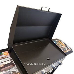 Backyard Life Gear Hinged Lid for 4-Burner Member's Mark Griddle from Sam's Club - Black NOT Included, Fits 36 inch 4-Burner Member's Mark Griddle (36HC-BL)