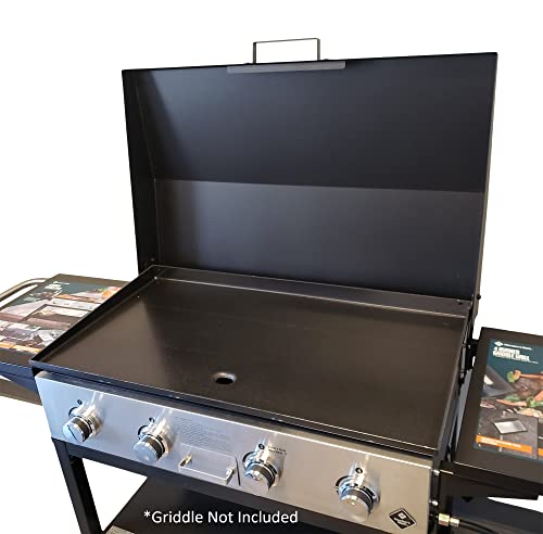 Backyard Life Gear Hinged Lid for 4-Burner Member's Mark Griddle from Sam's Club - Black NOT Included, Fits 36 inch 4-Burner Member's Mark Griddle (36HC-BL)