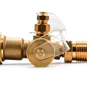 Camco 59113 Propane Brass Tee with 4 Port