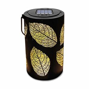 lxxsh solar hanging lanterns outdoor leaf solar lights decorative solar lantern tabletop lamp for garden yard desk ( color : d )