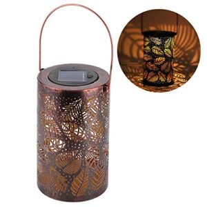 Outdoor Solar Lanterns Hanging Lights Hollowed Out Courtyard Lamp Decorative Wall Lamps for Garden Backyard Home