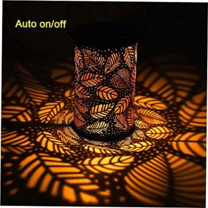 Outdoor Solar Lanterns Hanging Lights Hollowed Out Courtyard Lamp Decorative Wall Lamps for Garden Backyard Home