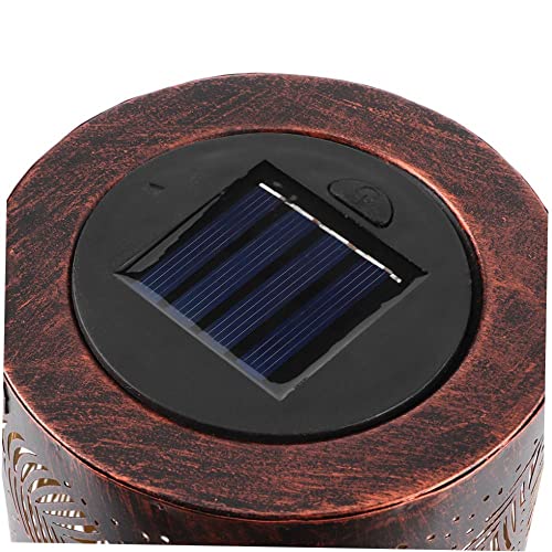 Outdoor Solar Lanterns Hanging Lights Hollowed Out Courtyard Lamp Decorative Wall Lamps for Garden Backyard Home