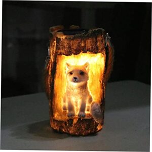 Enhance Your Garden Decor with Resin Animal-Themed Solar Hanging Lantern - Waterproof Outdoor Courtyard Lighting for Balcony and Patio