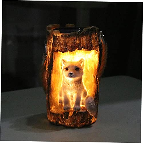 Enhance Your Garden Decor with Resin Animal-Themed Solar Hanging Lantern - Waterproof Outdoor Courtyard Lighting for Balcony and Patio