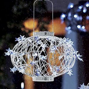 Small White Solar Star Lantern