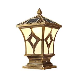 yxbhlcy outdoor chinese floor lamp solar led pillar light deck fence table light solar outdoor garden lighting for courtyard outdoor lighting