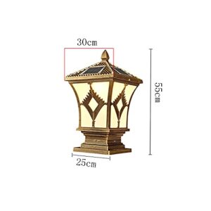 YXBHLCY Outdoor Chinese Floor Lamp Solar LED Pillar Light Deck Fence Table Light Solar Outdoor Garden Lighting for Courtyard Outdoor Lighting