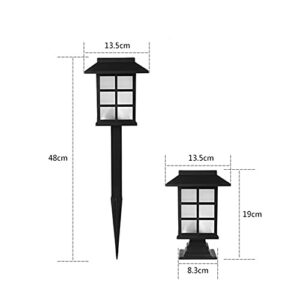 SFRIDQ Solar Lawn Column Lights Outdoor Courtyard Pillar Lamp Garden Lights Waterproof Landscape Street Lamp Decoration Landscape Street Stigma Floor Lamps