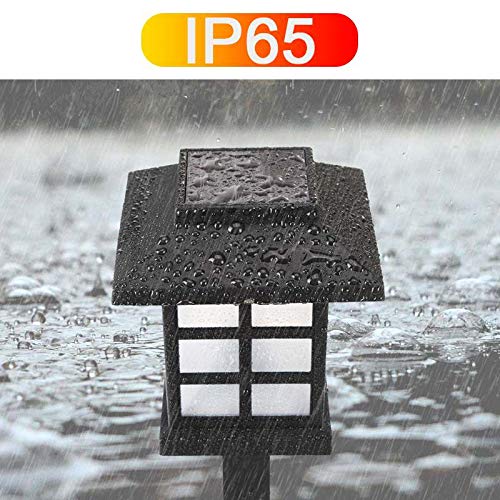 SFRIDQ Solar Lawn Column Lights Outdoor Courtyard Pillar Lamp Garden Lights Waterproof Landscape Street Lamp Decoration Landscape Street Stigma Floor Lamps