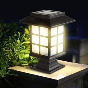 SFRIDQ Solar Lawn Column Lights Outdoor Courtyard Pillar Lamp Garden Lights Waterproof Landscape Street Lamp Decoration Landscape Street Stigma Floor Lamps