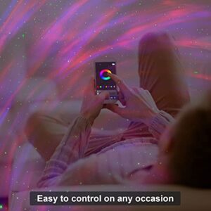 Galaxy Projector Star Lights Projector, NEWITEE Star Ceiling Night Light Projector with Bluetooth Speaker and Remote Control Barred Spiral Galaxy Projector for Bedroom Home Room