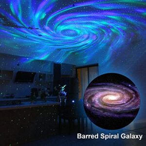 Galaxy Projector Star Lights Projector, NEWITEE Star Ceiling Night Light Projector with Bluetooth Speaker and Remote Control Barred Spiral Galaxy Projector for Bedroom Home Room