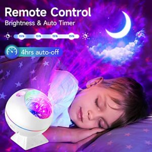 ONEFIRE Galaxy Projector for Bedroom, 43 Lighting Modes Star Projector Galaxy Light, Remote Timer Moon Lampn Ceiling Projector Lights for Bedroom,Voice Control Ocean Projector Room Lights for Bedroom